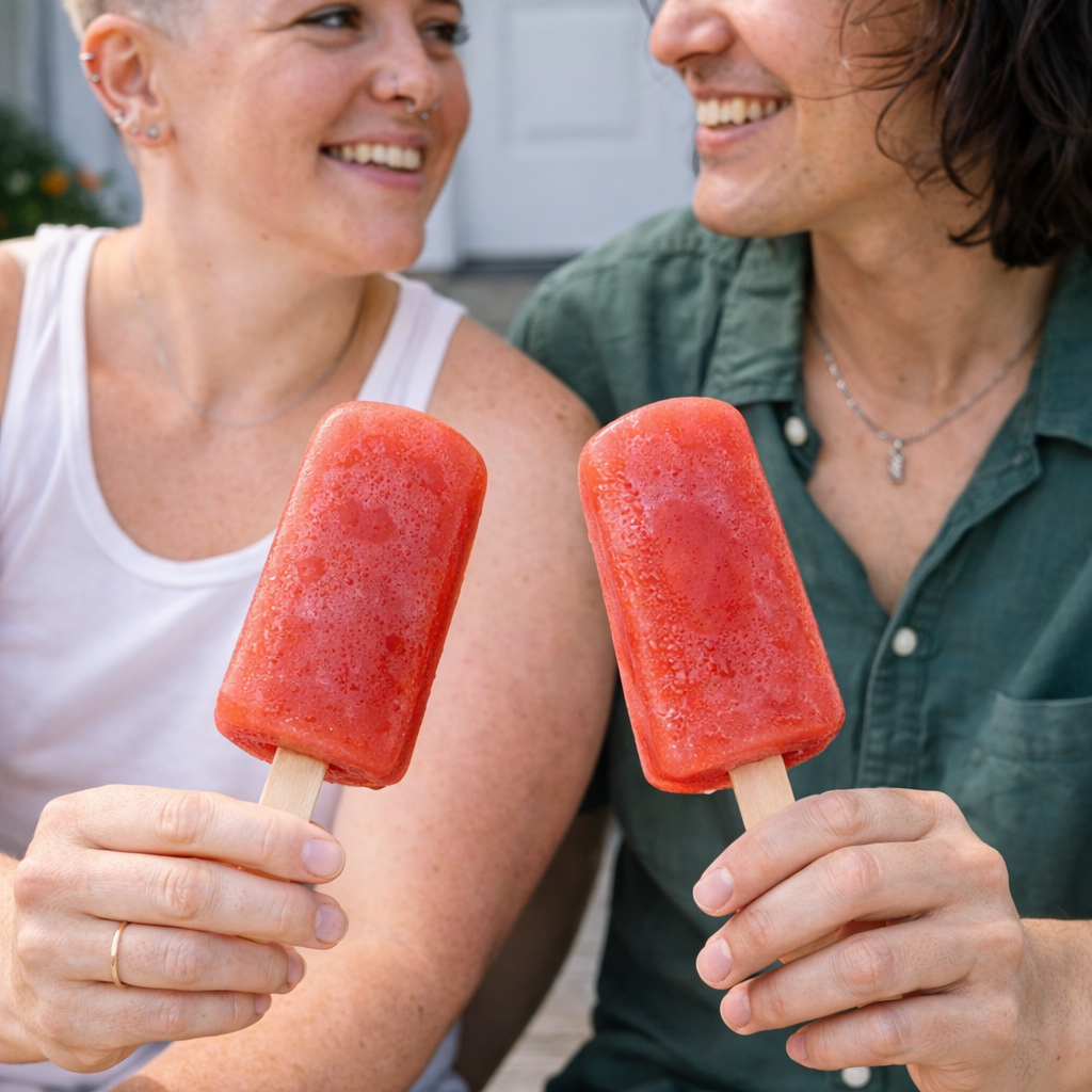 Strawberry Lemonade Electrolyte Ice Blocks (No Sugar) — LYTES